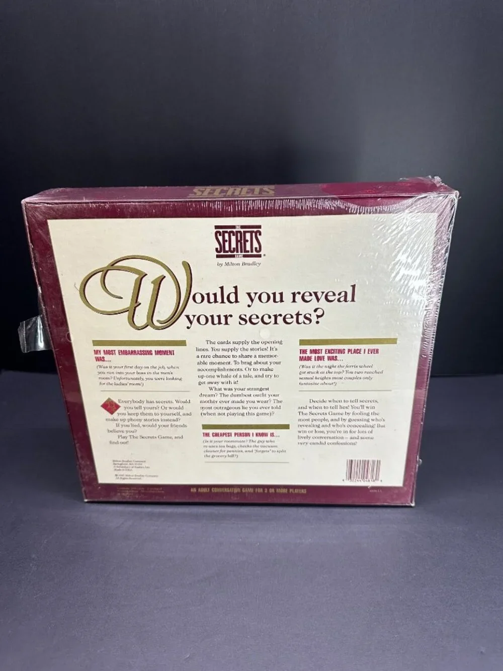 Milton Bradley | Toys | Vintage The Secret Game Party Board Game By ...